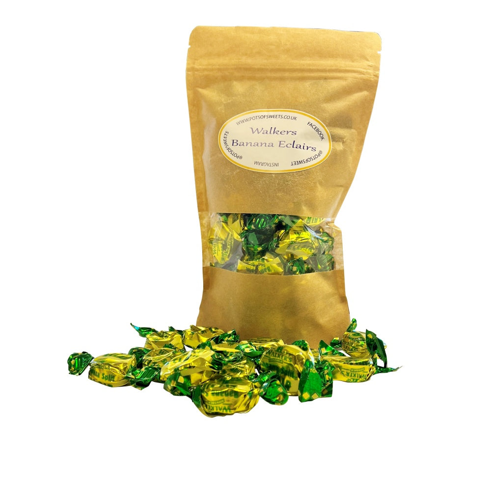 250g Pouch of Walkers Banana Eclairs Toffee | Pots of Sweets